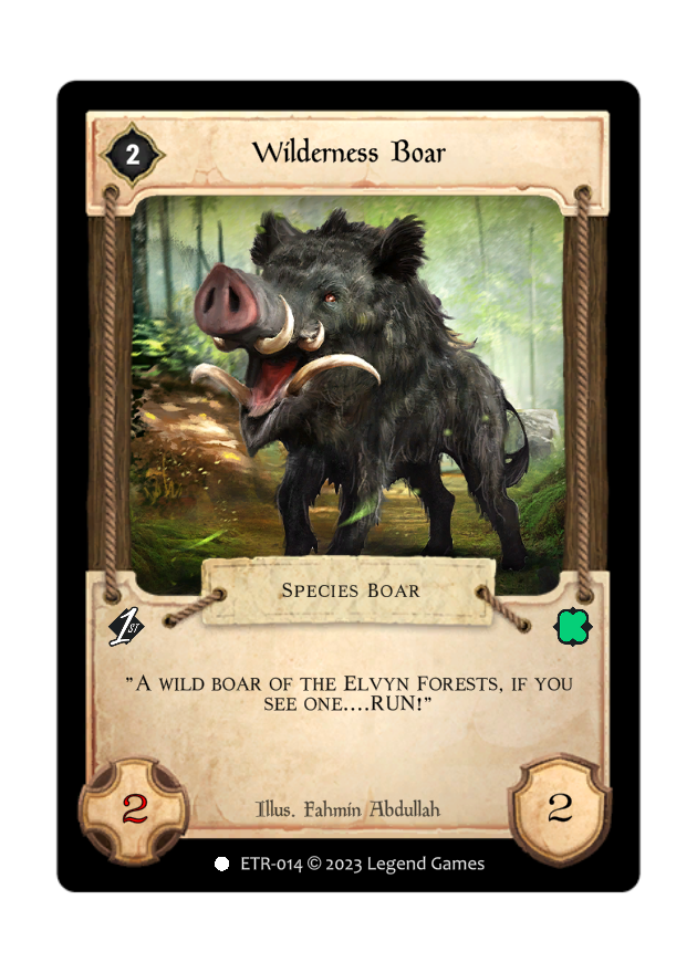 Wilderness Boar - Mythrel TCG Codex